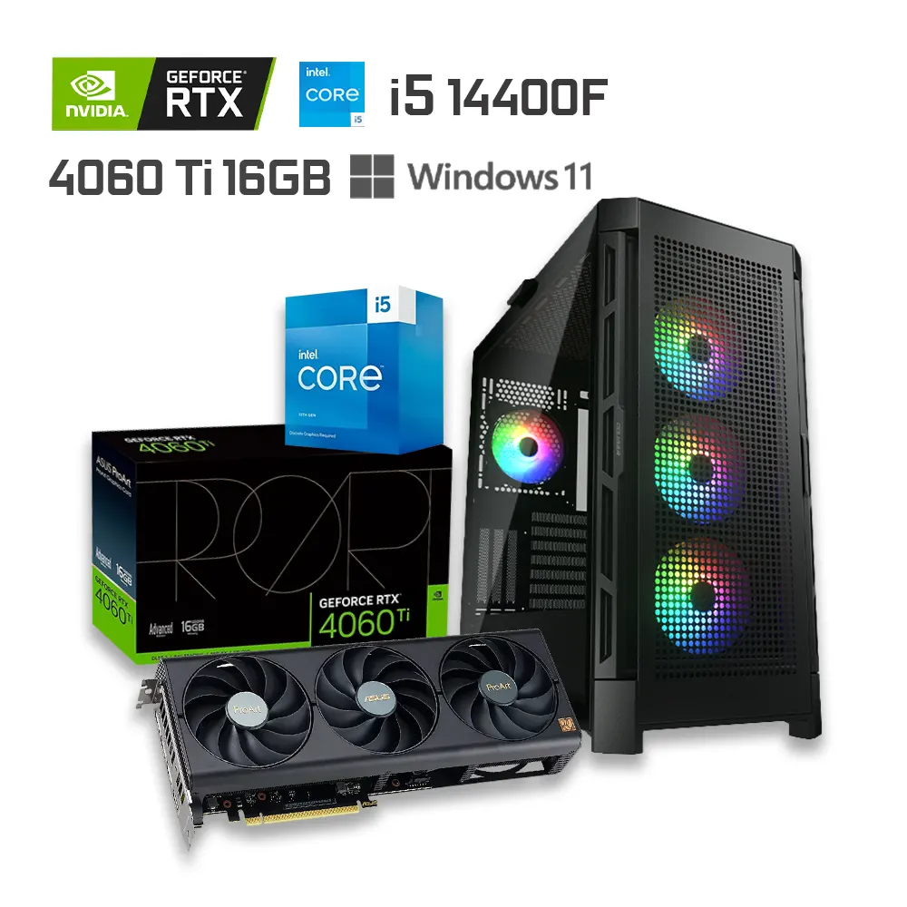 IGH Components - Pc Gamer Core I5 14gen - Rtx 4060ti 16gb Oc